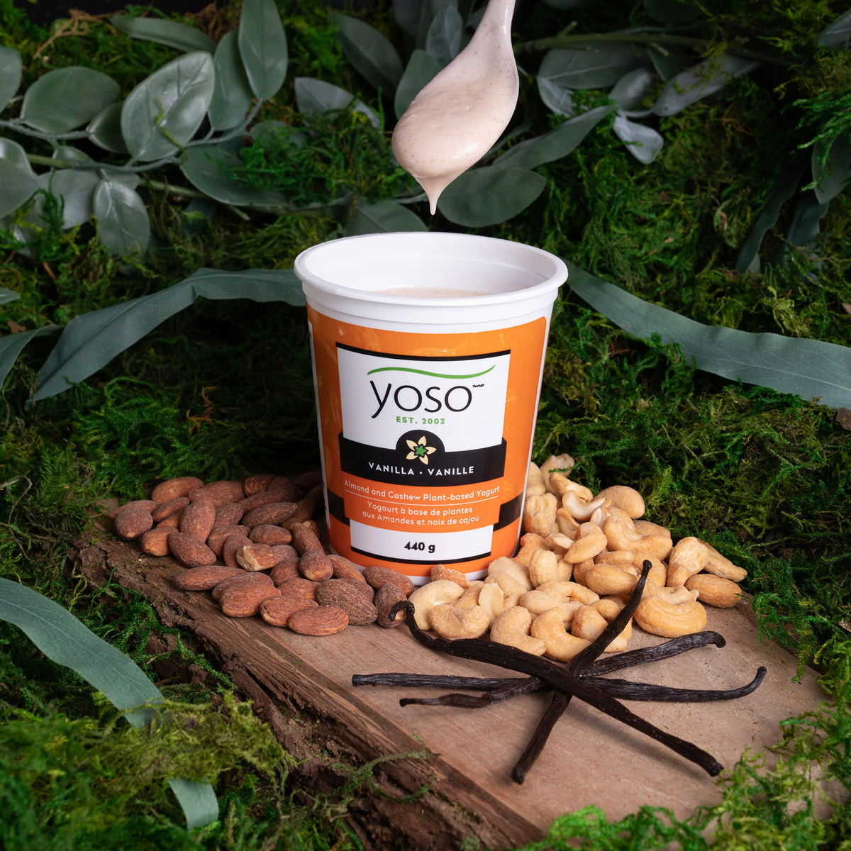 Almond & Cashew Plant-Based Yogurt | Vanilla 440g