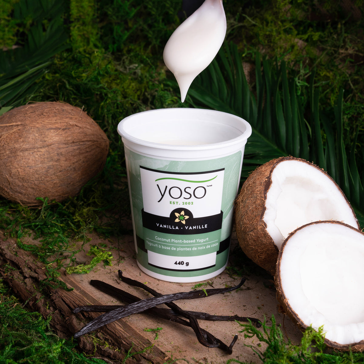 Coconut Plant-Based Yogurt | Vanilla 440g | YOSO Ontario